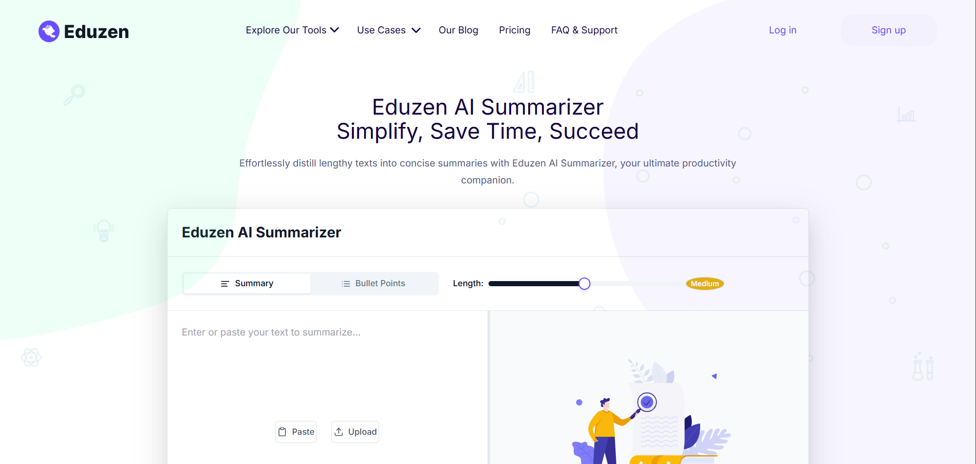 Eduzen Summarizer Ai Powered Essay Summarizer Tool 6618